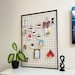 Photo Wall Display Board With Clips, Metal Mesh Grid Organizer ...