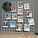 Hanging Wire Moodboard Wall Grid, Custom Size Metal Photo Display Board ...