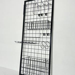 Wall Meshed Organizer Grid With Frame, Office or Bedroom Organization ...