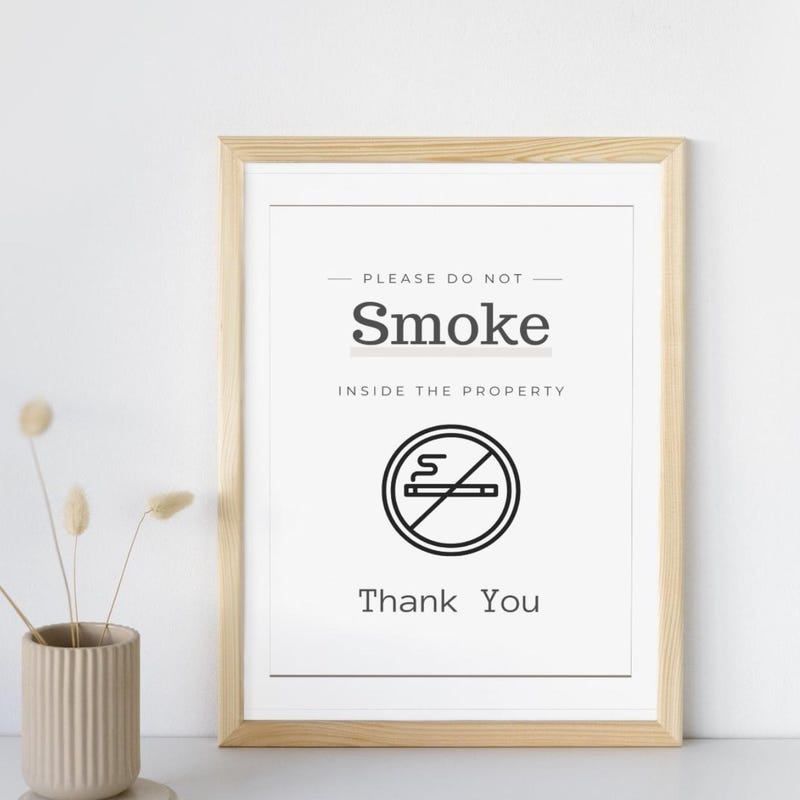 No Vaping Poster - Etsy