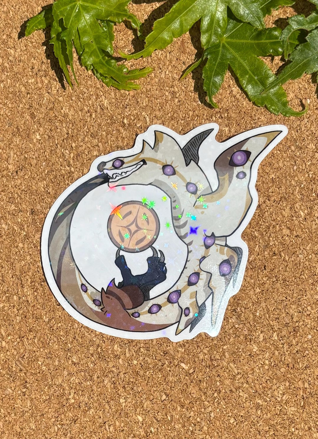 Creatures of Sonaria | Ouratum Holographic Star Sticker - Etsy