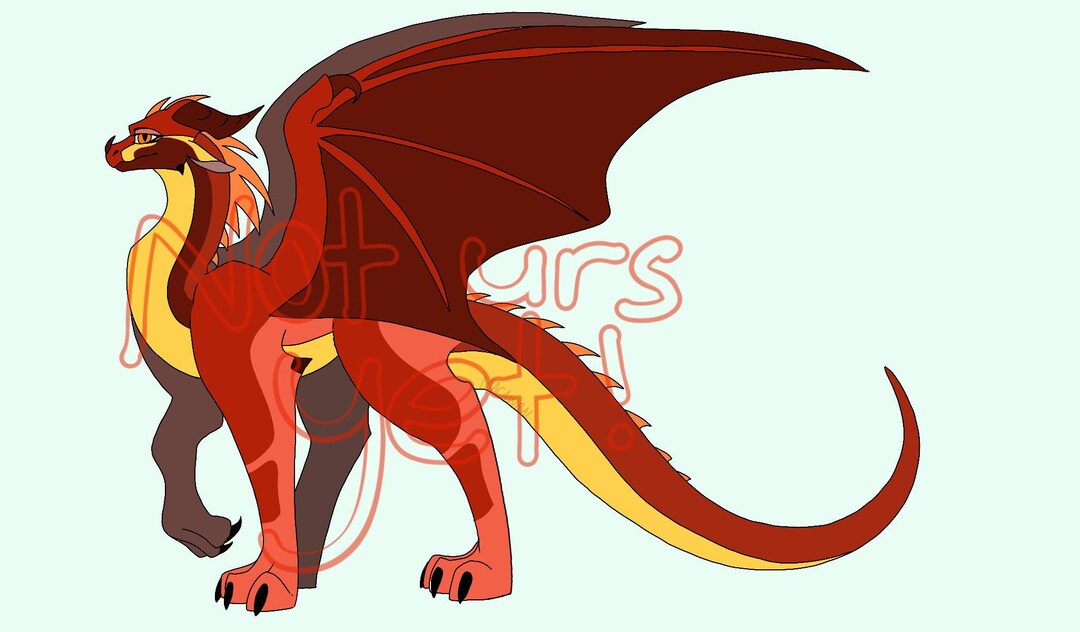 Red Skywing Wings of Fire Adopt - Etsy