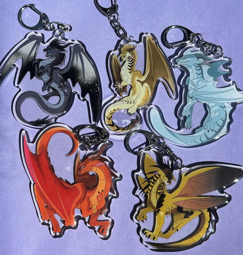 Wings of Fire | Antagonists and Villains Epoxy Keychains - Etsy