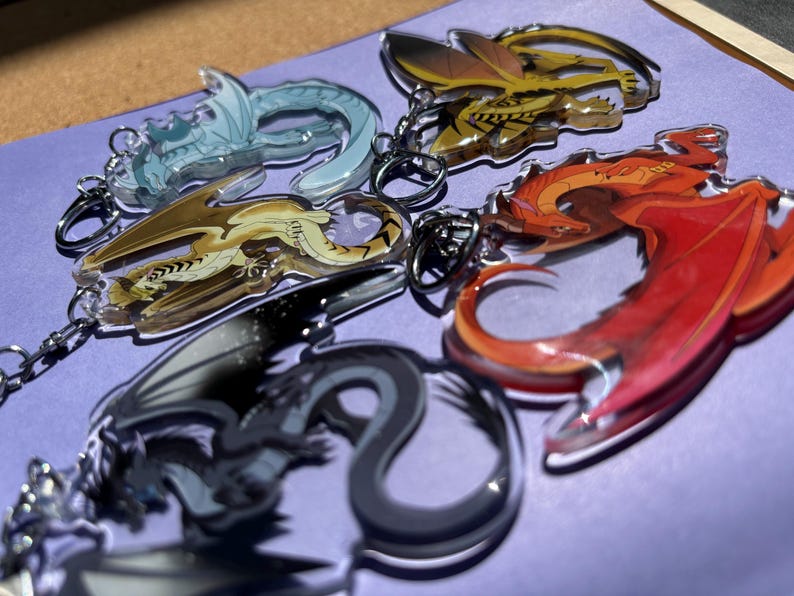 Wings of Fire | Antagonists and Villains Epoxy Keychains - Etsy