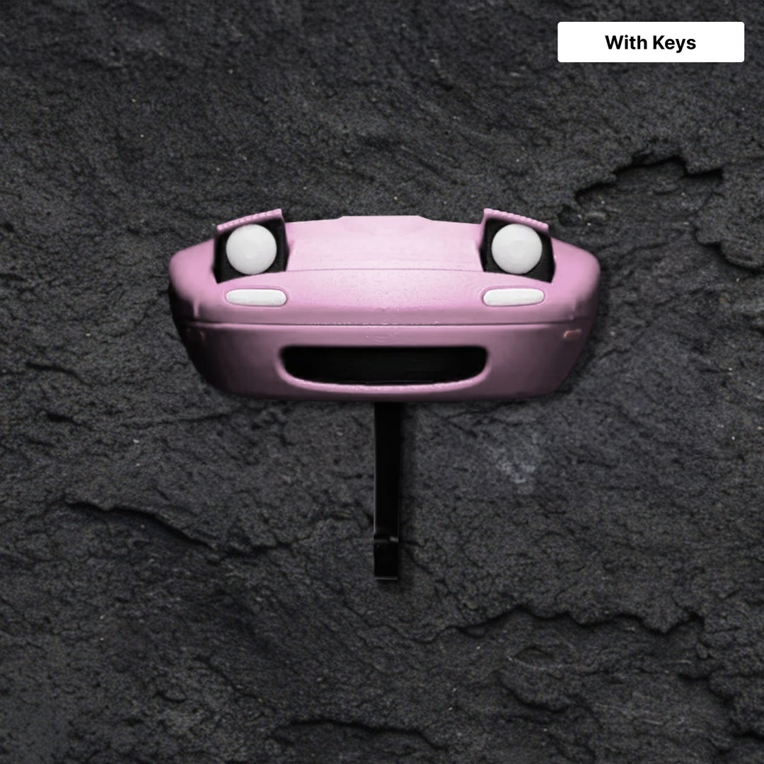 Pink Mazda MX-5 Miata Key Holder With Headlight Pop Up, Perfect Key ...