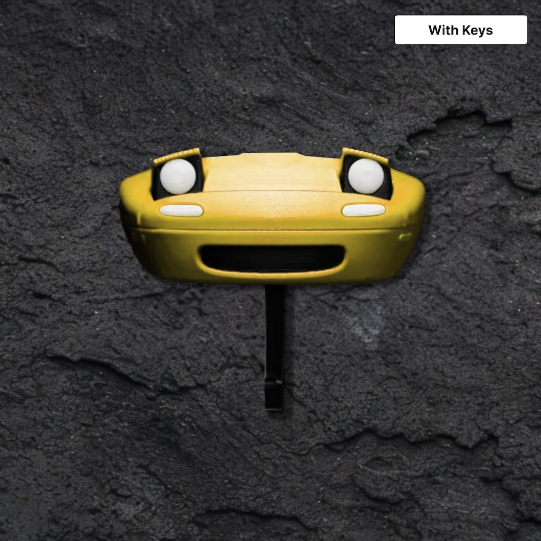 Yellow Mazda MX-5 Miata Key Holder With Headlight Pop Up, Perfect Key ...
