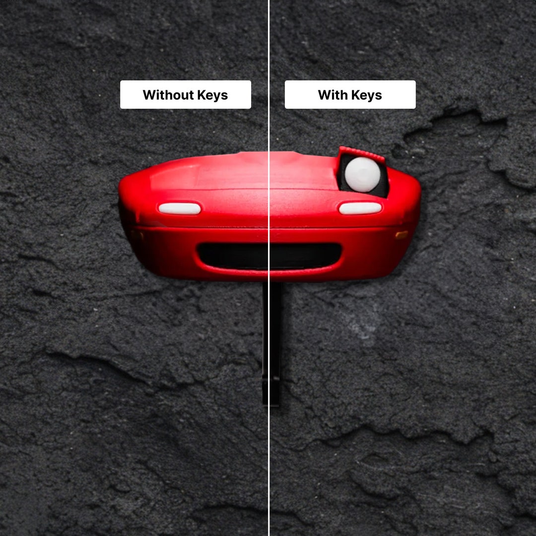 Red Mazda MX-5 Miata Key Holder With Headlight Pop Up, Perfect Key ...