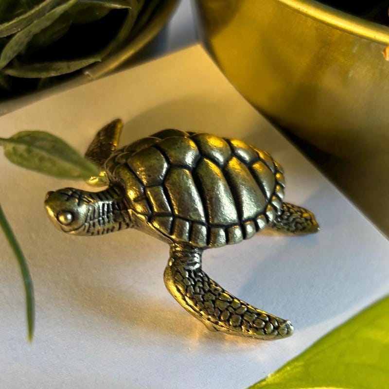 Brass Turtles - Etsy