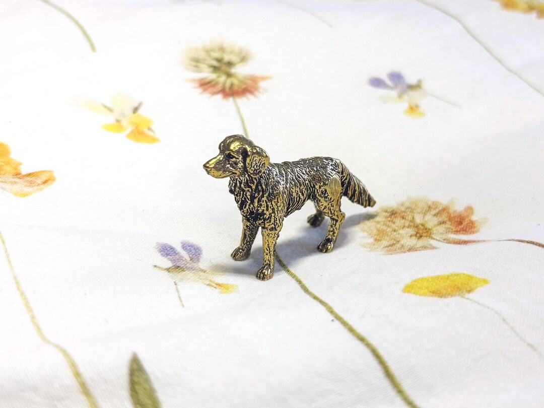 Brass Labrador Figurine, Vintage Gold Dog Statue, Desk Decor - Etsy