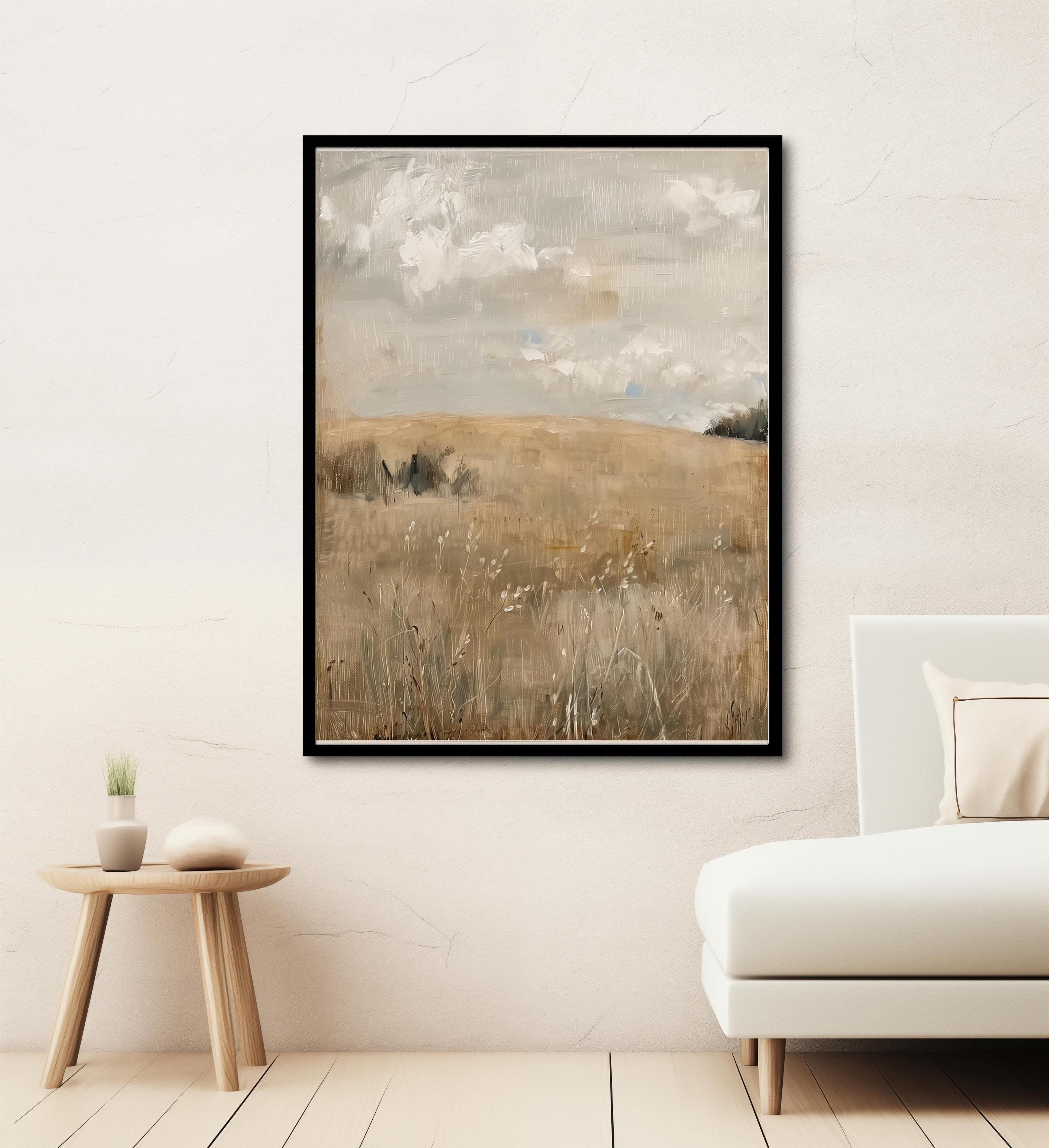 Antique Rustic Muted Landscape Painting Digital Download Frameable ...