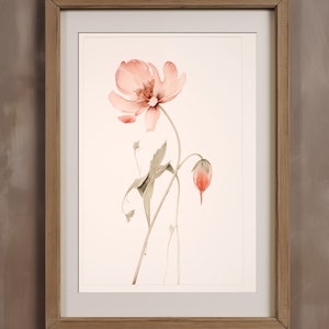 Digital Download Frameable Print Summer High Quality Botanical Bouquet ...