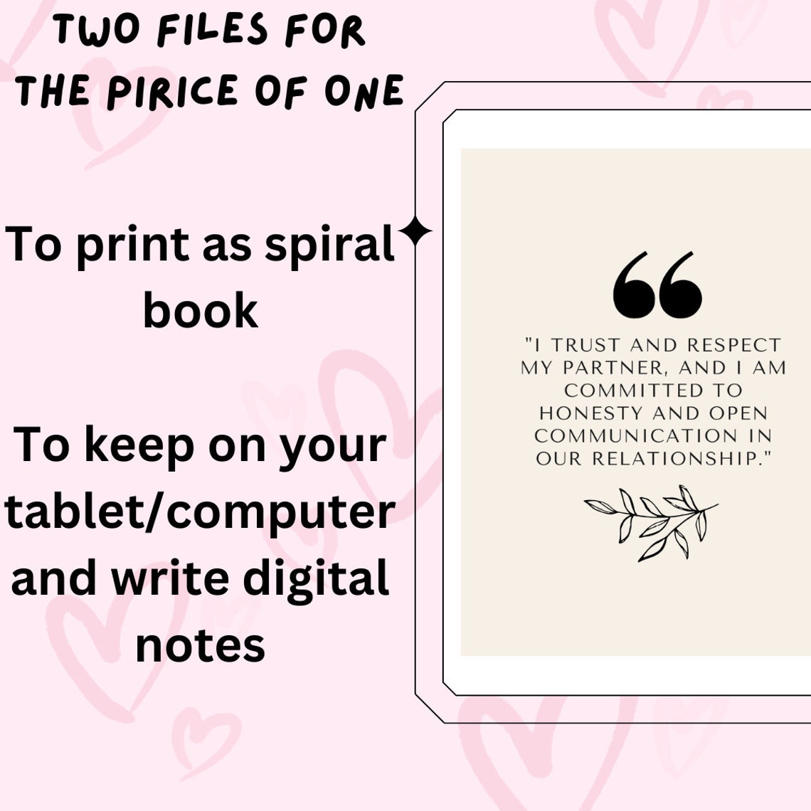 Letters to My Husband Journal Digital Partner Relationship St Valentine ...