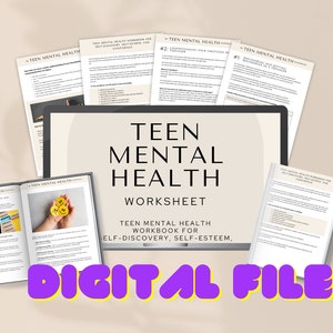 Teen Mental Health Worksheet for Self-discovery Self-esteem Confidence ...