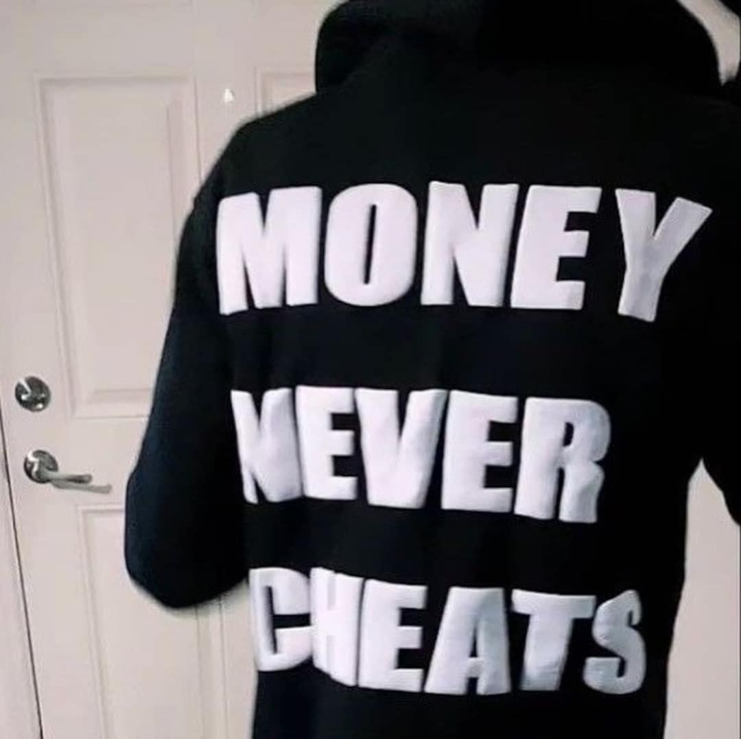 Hoodie, Vintage Aesthetic Money Never Cheats, Personalised Vintage ...