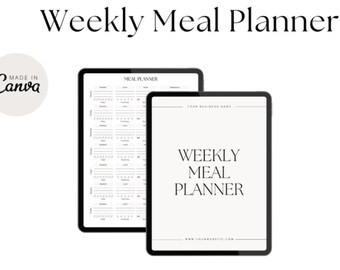 Digital Meal Planner Instant Download Etsy