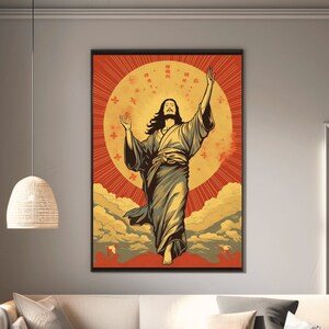 Resurrection of Jesus Christ Japanese Vintage Poster, Firstborn Kingdom ...