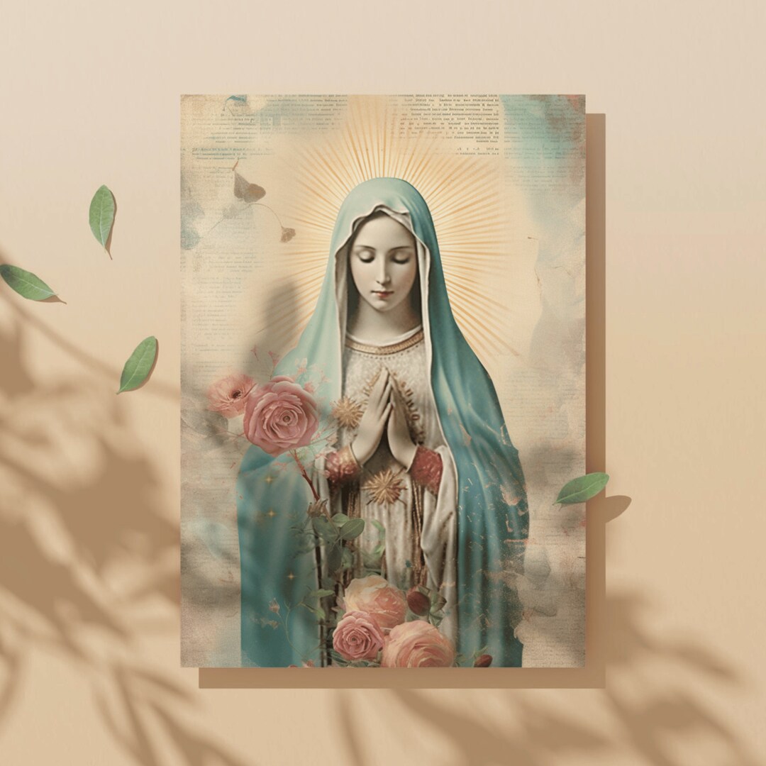 Vintage Our Lady of Fatima Prayer Card: Marian Devotion Keepsake - Etsy