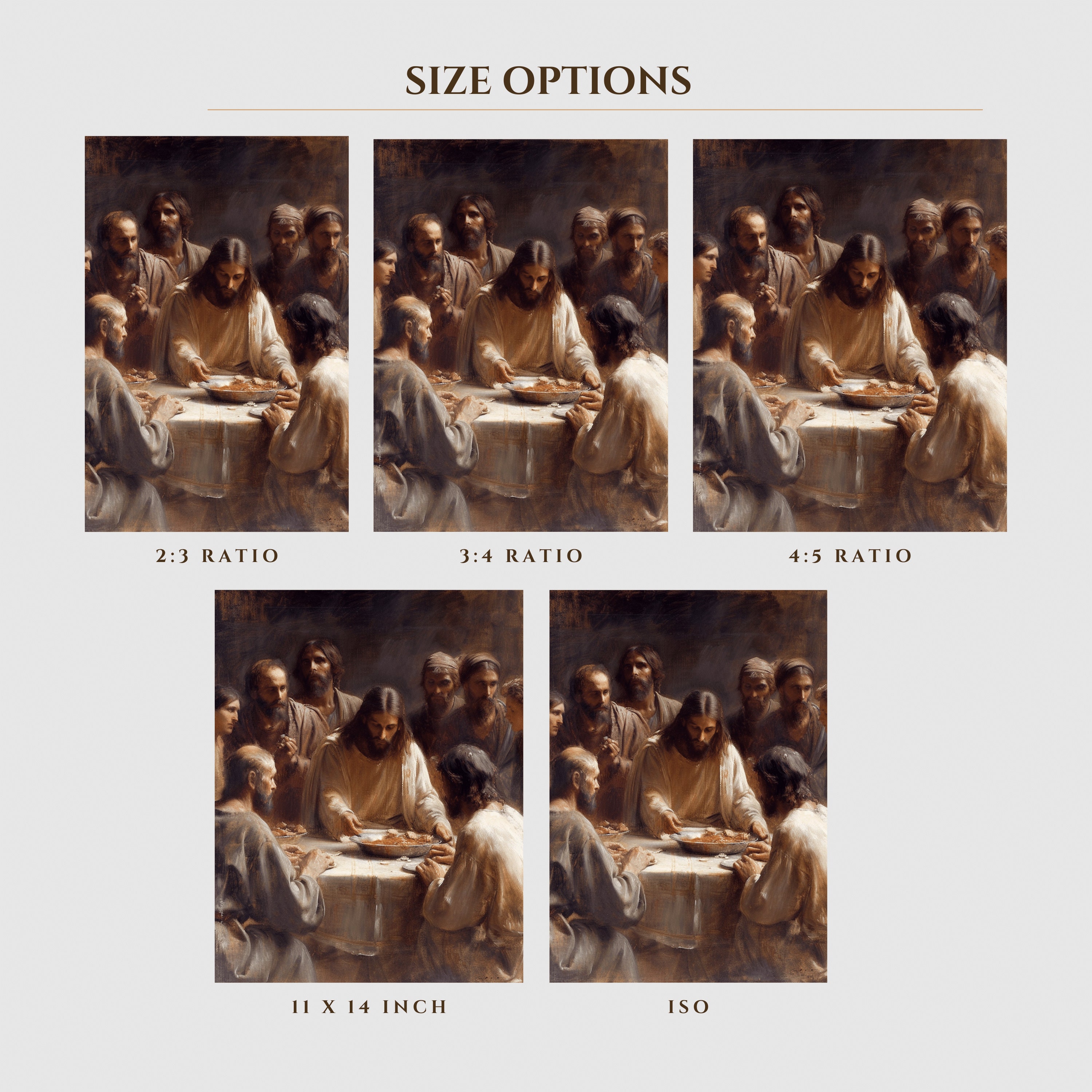 Last Supper Victorian Painting, Jesus Christ Passover Meal With ...