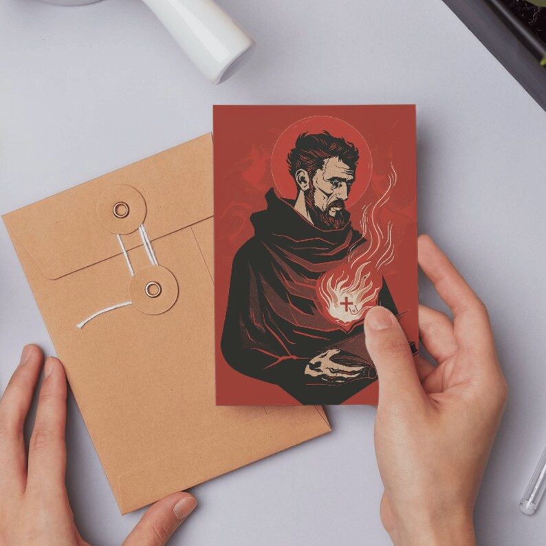 St Augustine of Hippo Prayer Card, Patron Saint of Brewers Bookmark Set ...