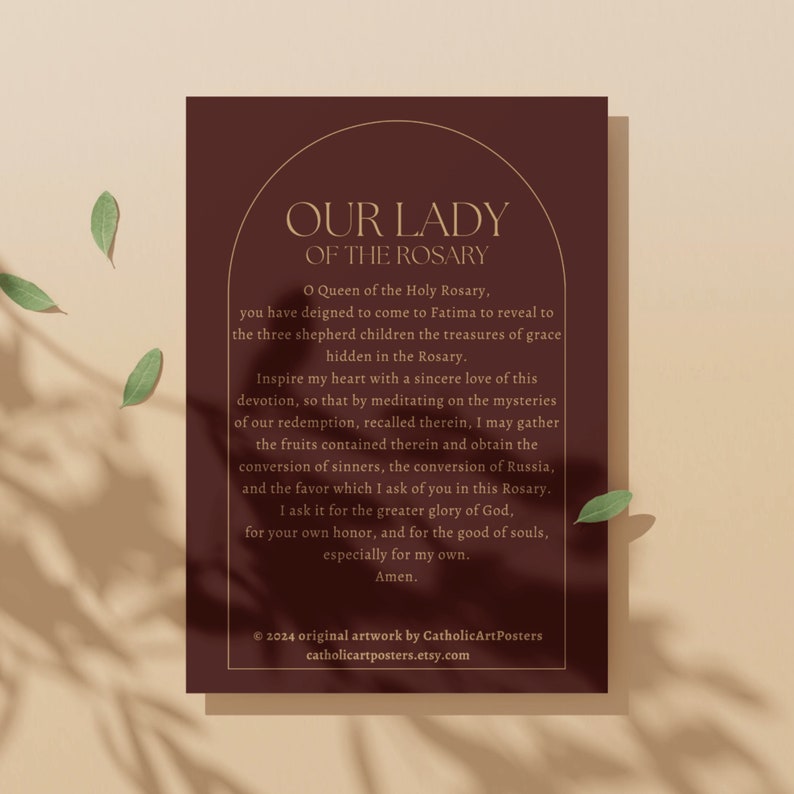 Our Lady of the Rosary Holy Card: Byzantine Madonna and Child Art - Etsy