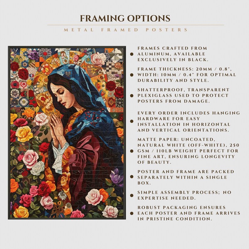 St Therese of Lisieux the Little Flower Mosaic Poster, Colorful Doctor ...