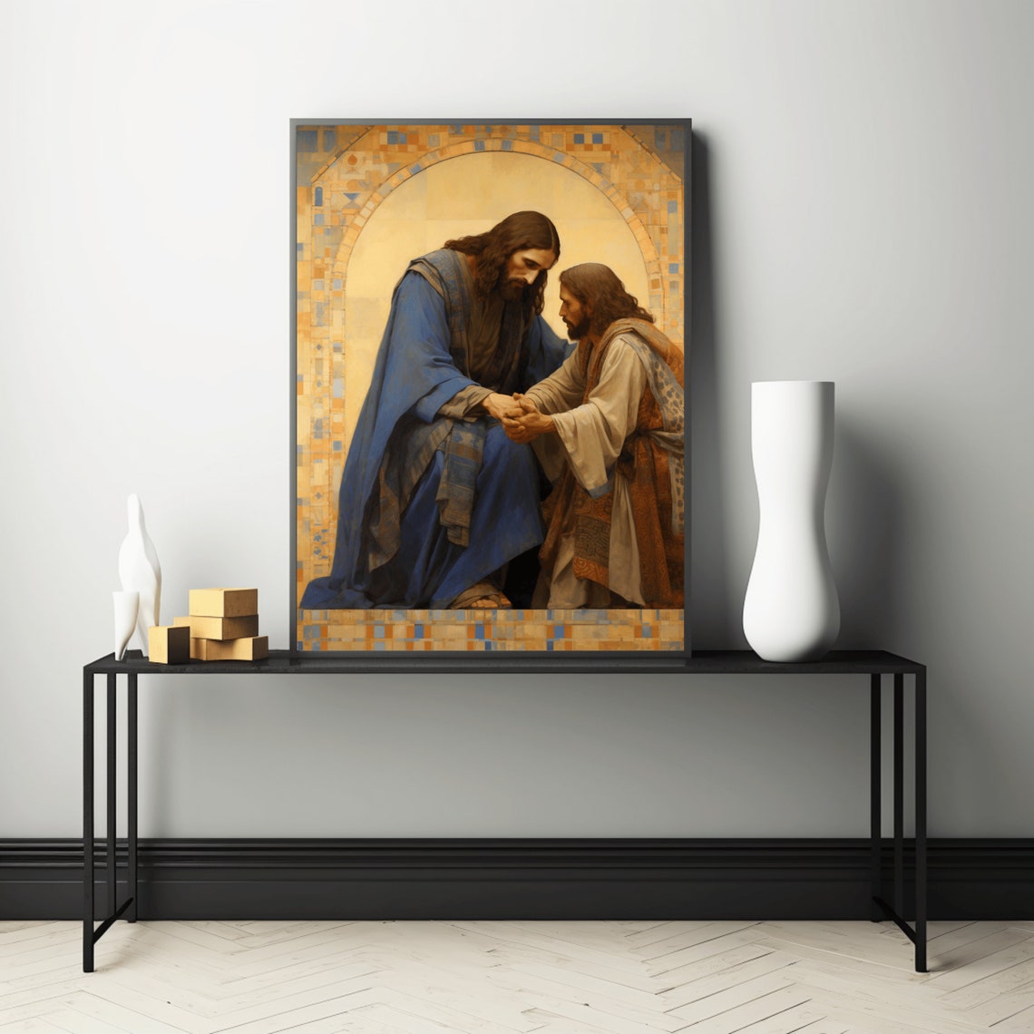 Parable of the Prodigal Son Gustav Klimt Poster, Symbolic Forgiving ...