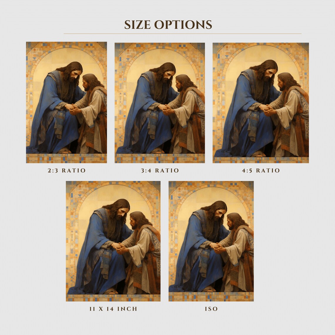 Parable of the Prodigal Son Gustav Klimt Poster, Symbolic Forgiving ...