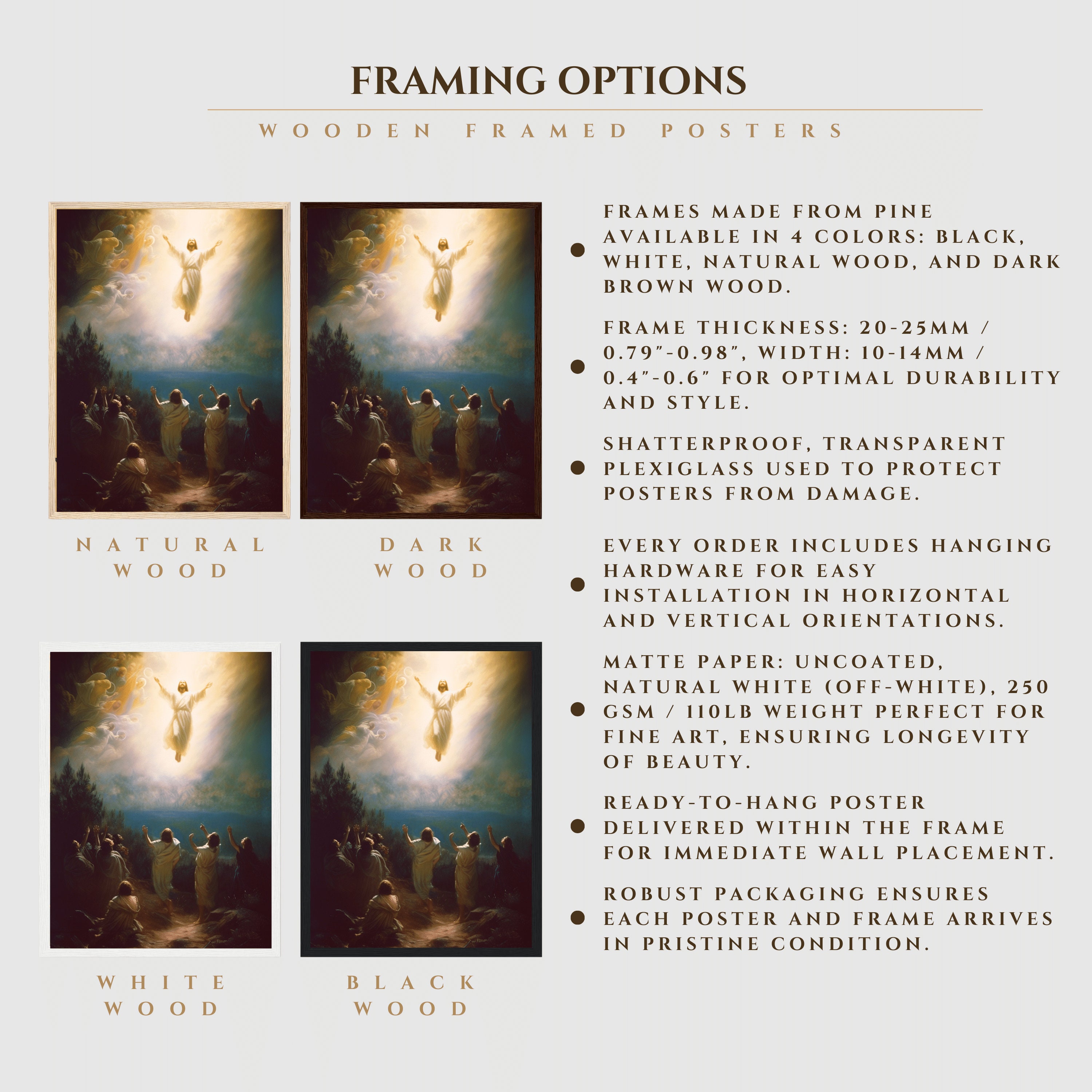 Ascension of Jesus by Arthur Hacker Poster, Vintage Christ Ascended to ...