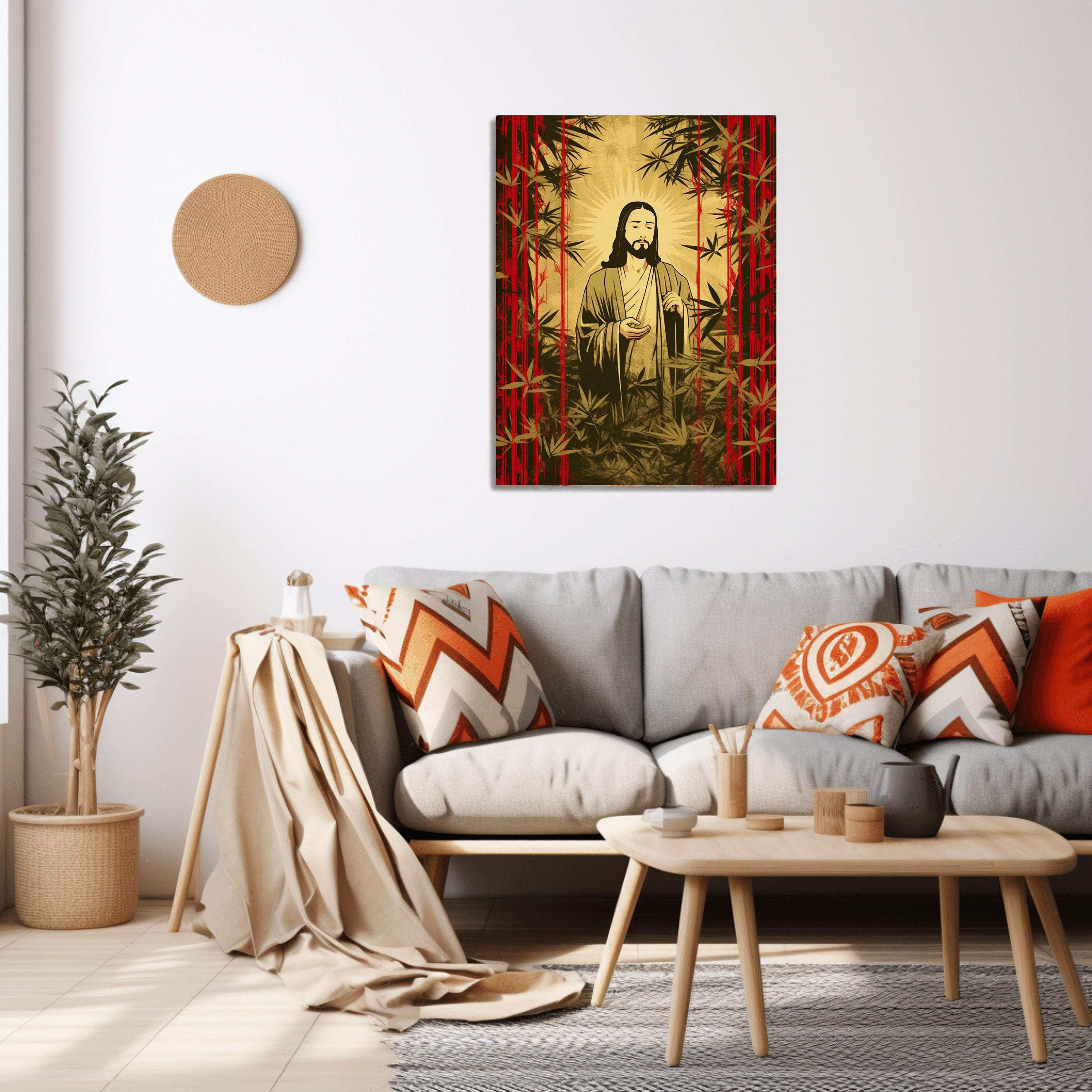 Asian Jesus Christ Sacred Heart Japanese Vintage Poster, South East ...