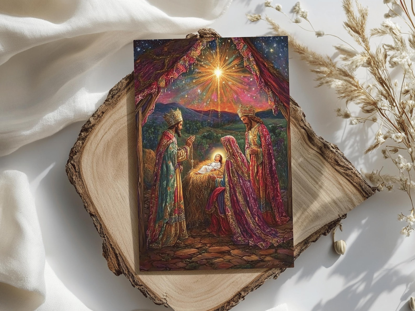 Adoration of the Magi Prayer Card: Catholic Christmas Blessing - Etsy