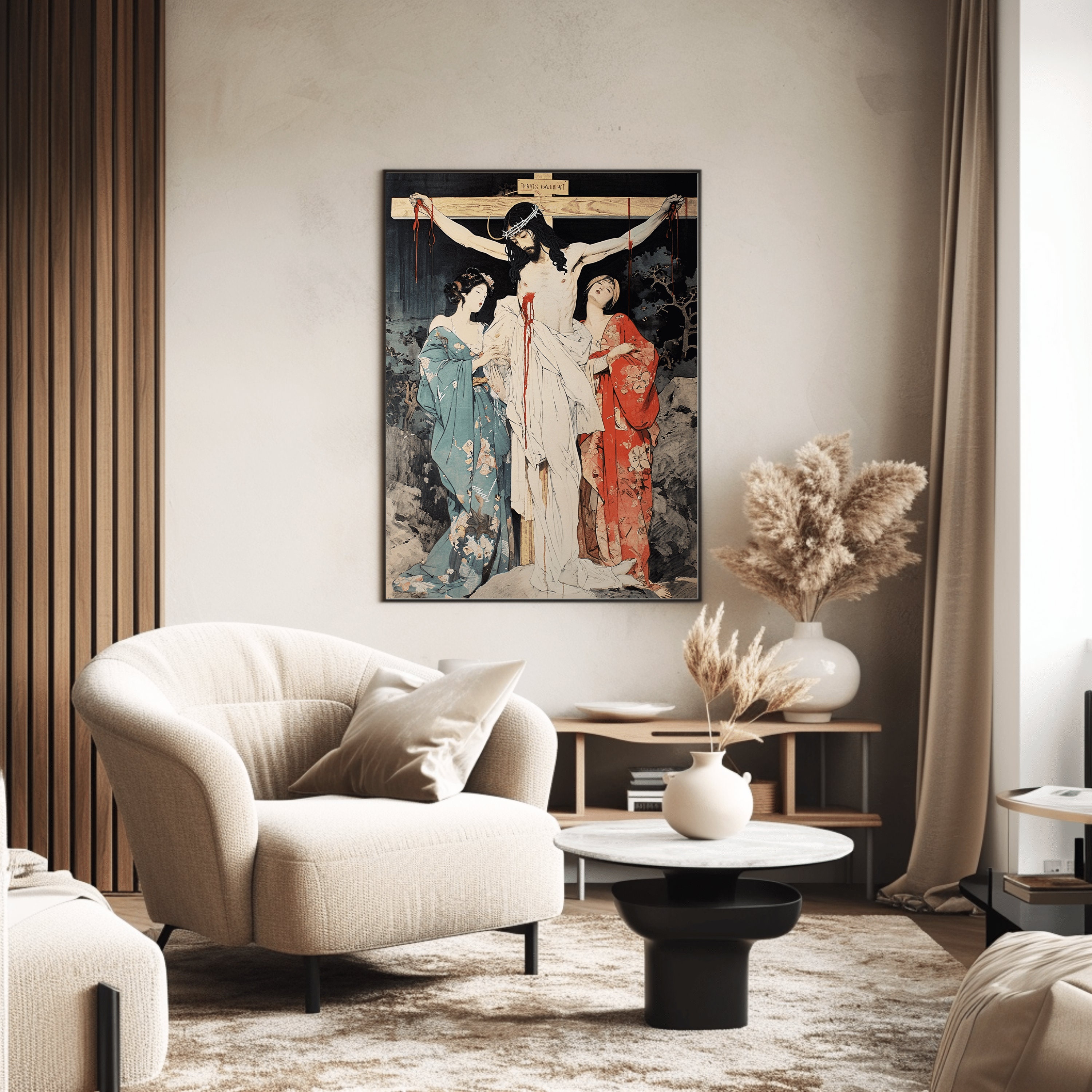 Inspirational Japanese Crucifixion of Jesus by Ito Shinsui Poster ...