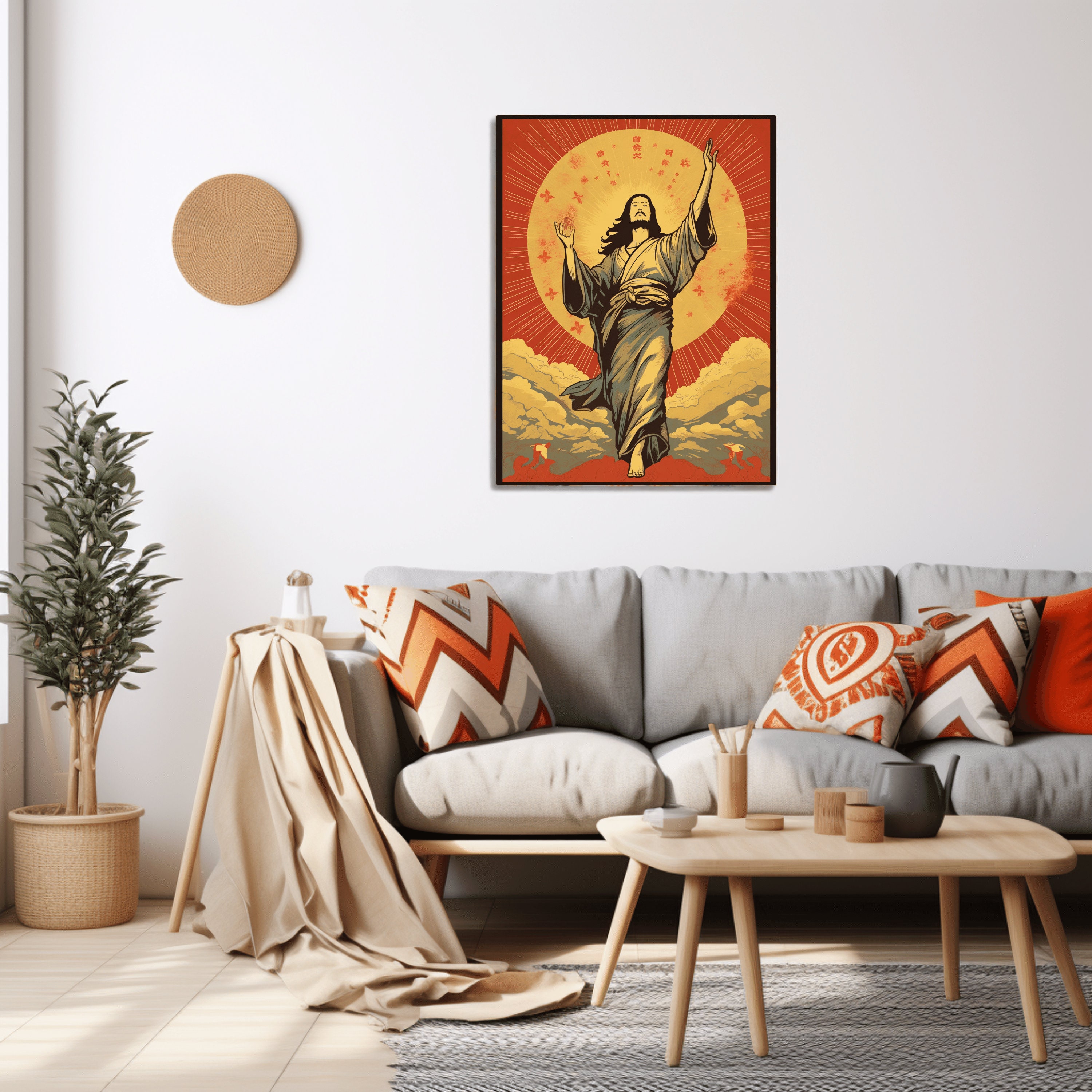 Resurrection of Jesus Christ Japanese Vintage Poster, Firstborn Kingdom ...