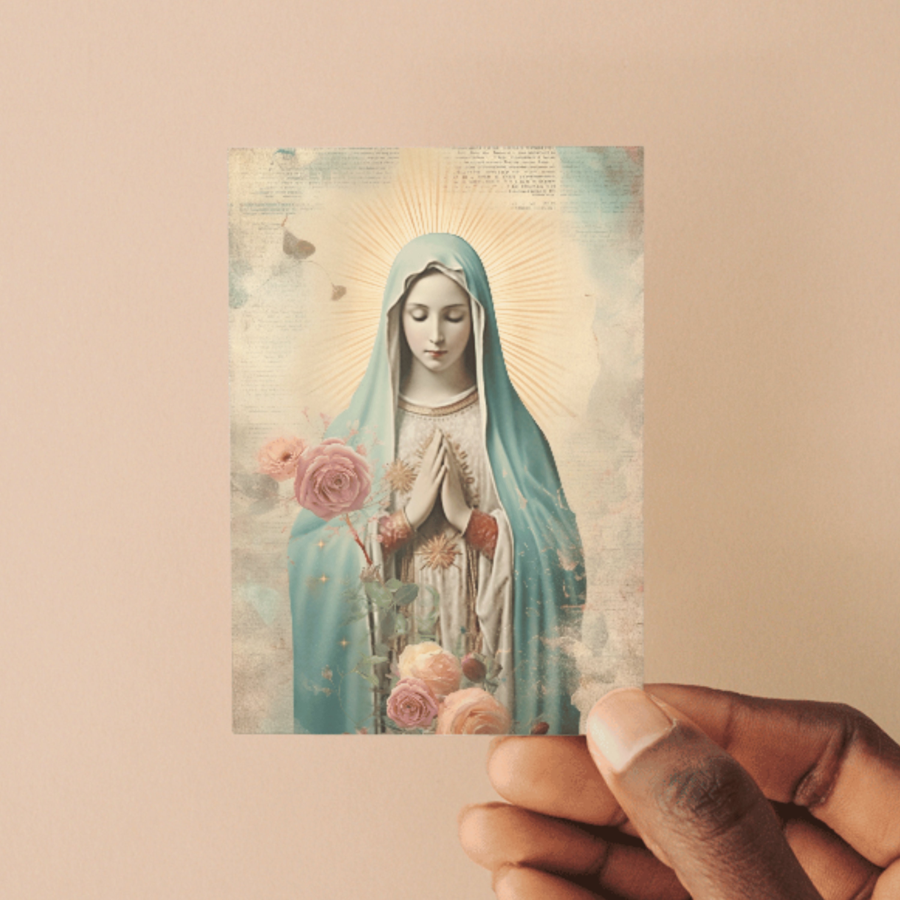 Vintage Our Lady of Fatima Prayer Card: Marian Devotion Keepsake - Etsy