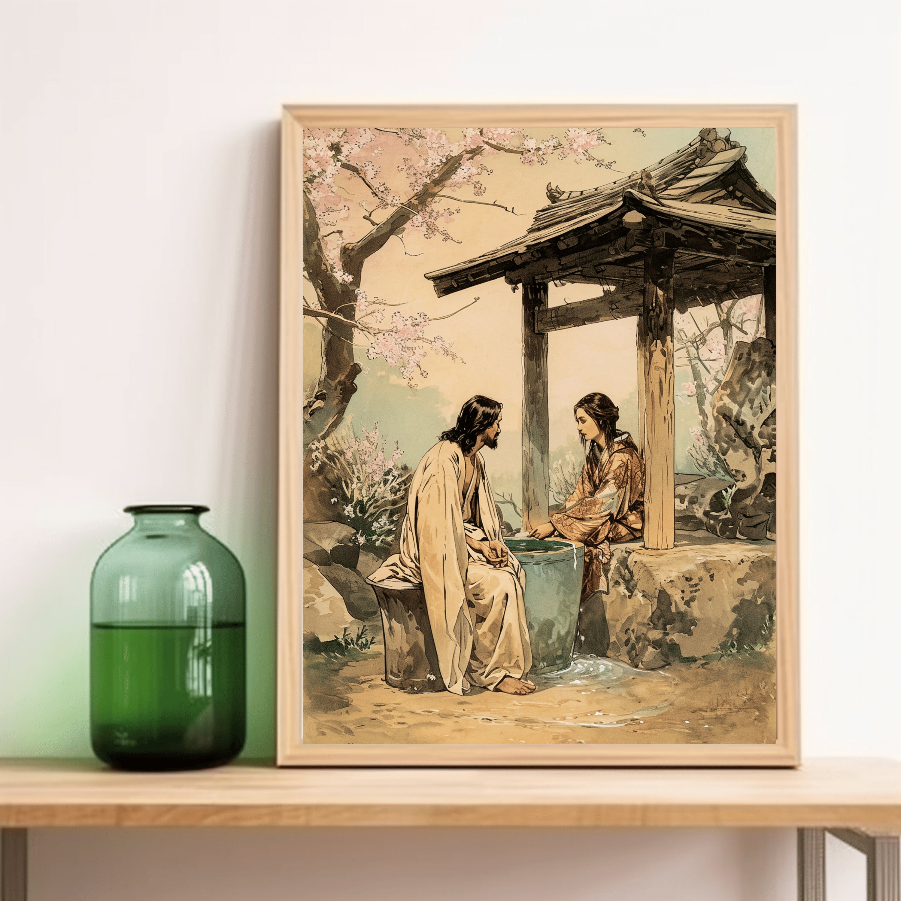 Religion Japanese Christ and Mary Magdalene by Ito Shinsui ...