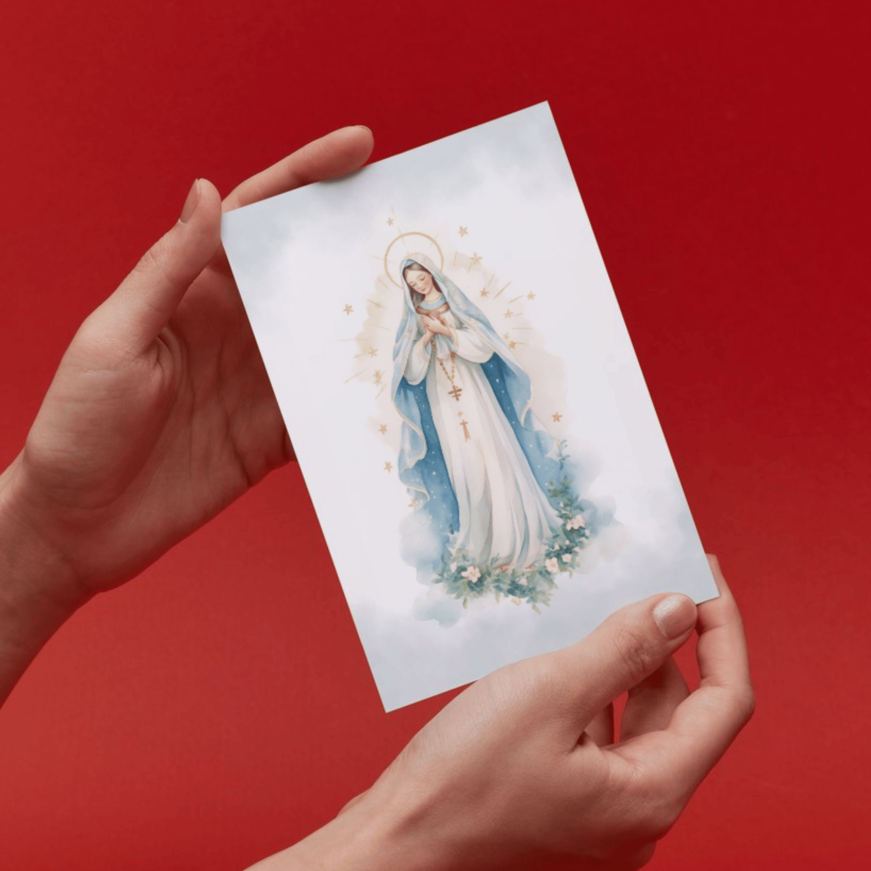 Our Lady of Knock Prayer Card: Catholic Art Print, Baptism Gift - Etsy