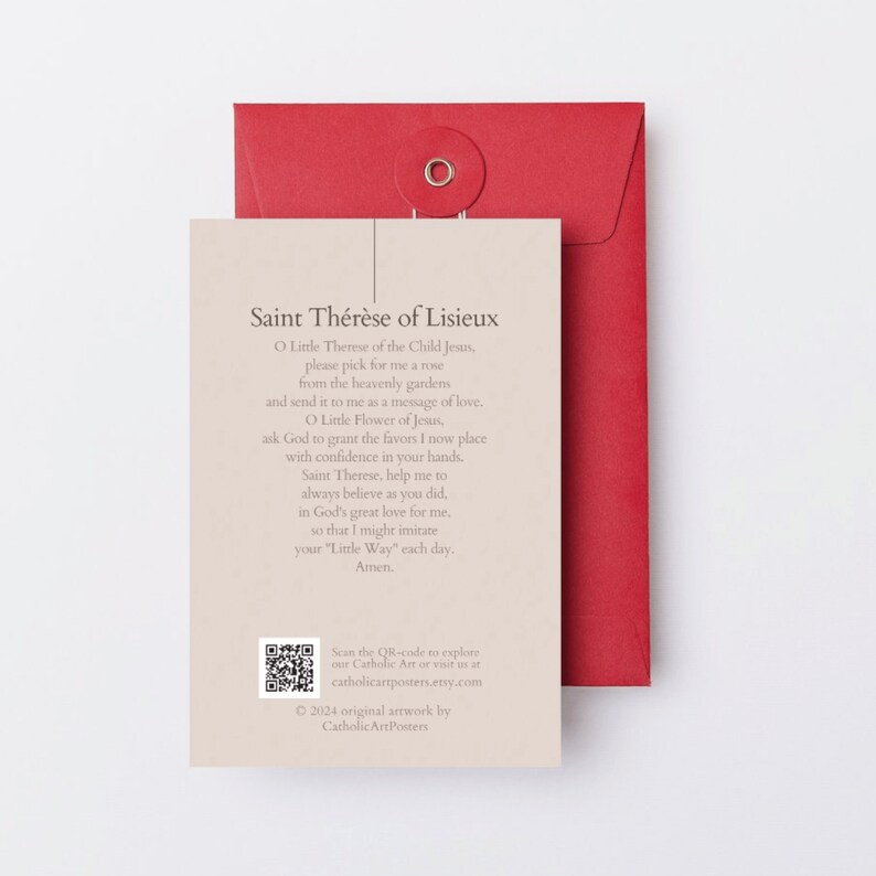 Saint Therese of Lisieux Prayer Card: Pink Floral Catholic Art Print - Etsy