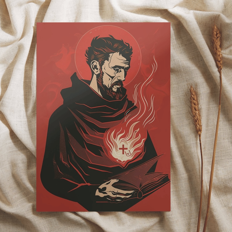 St Augustine of Hippo Prayer Card, Patron Saint of Brewers Bookmark Set ...