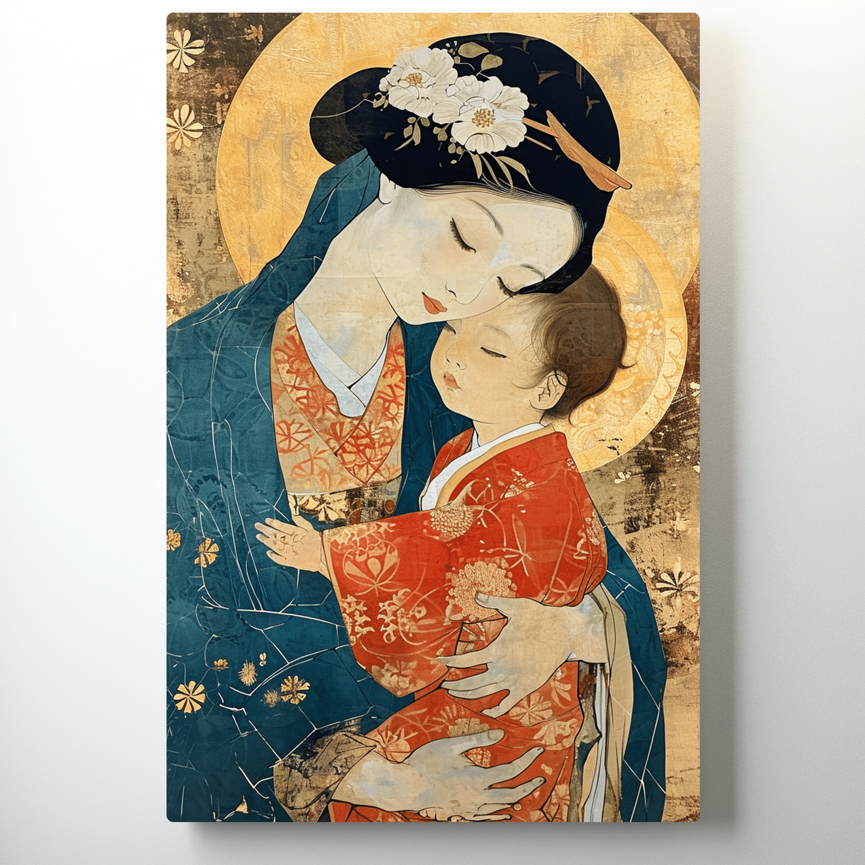 Japanese Madonna and Child by Ito Shinsui, Asian Mother Mary With Baby ...