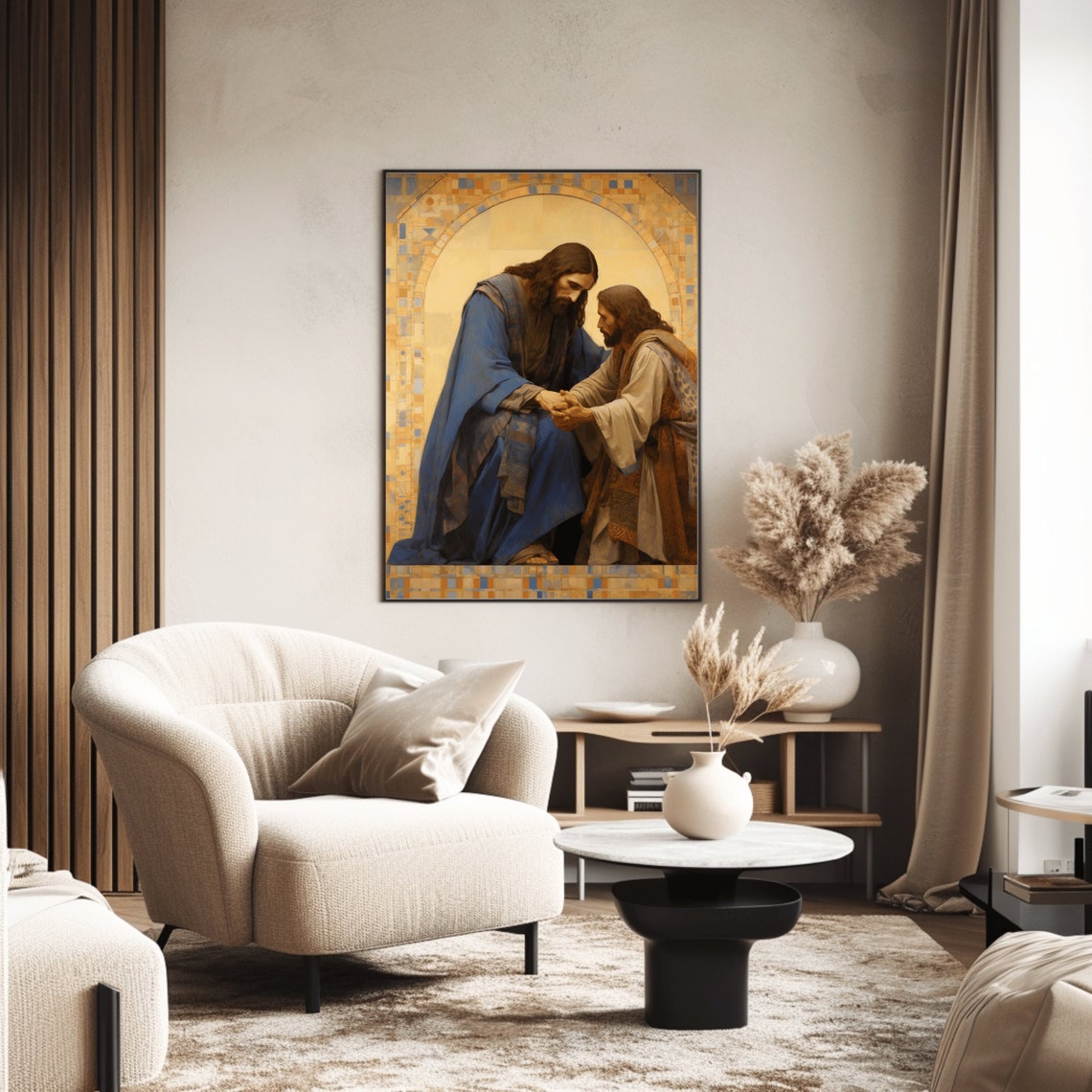 Parable of the Prodigal Son Gustav Klimt Poster, Symbolic Forgiving ...