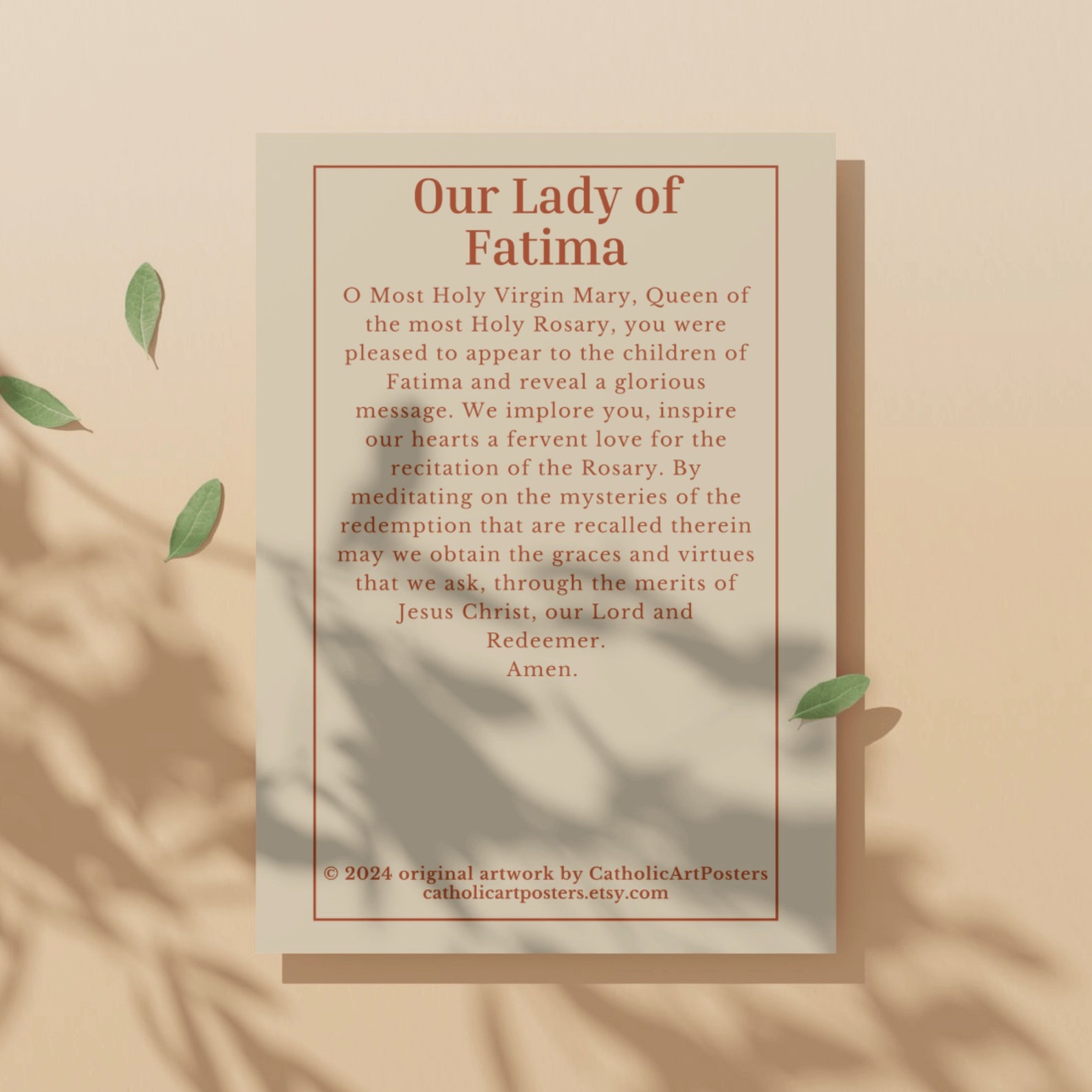 Our Lady of Fatima Japanese Holy Card, Asian Novena Prayer Bookmark ...