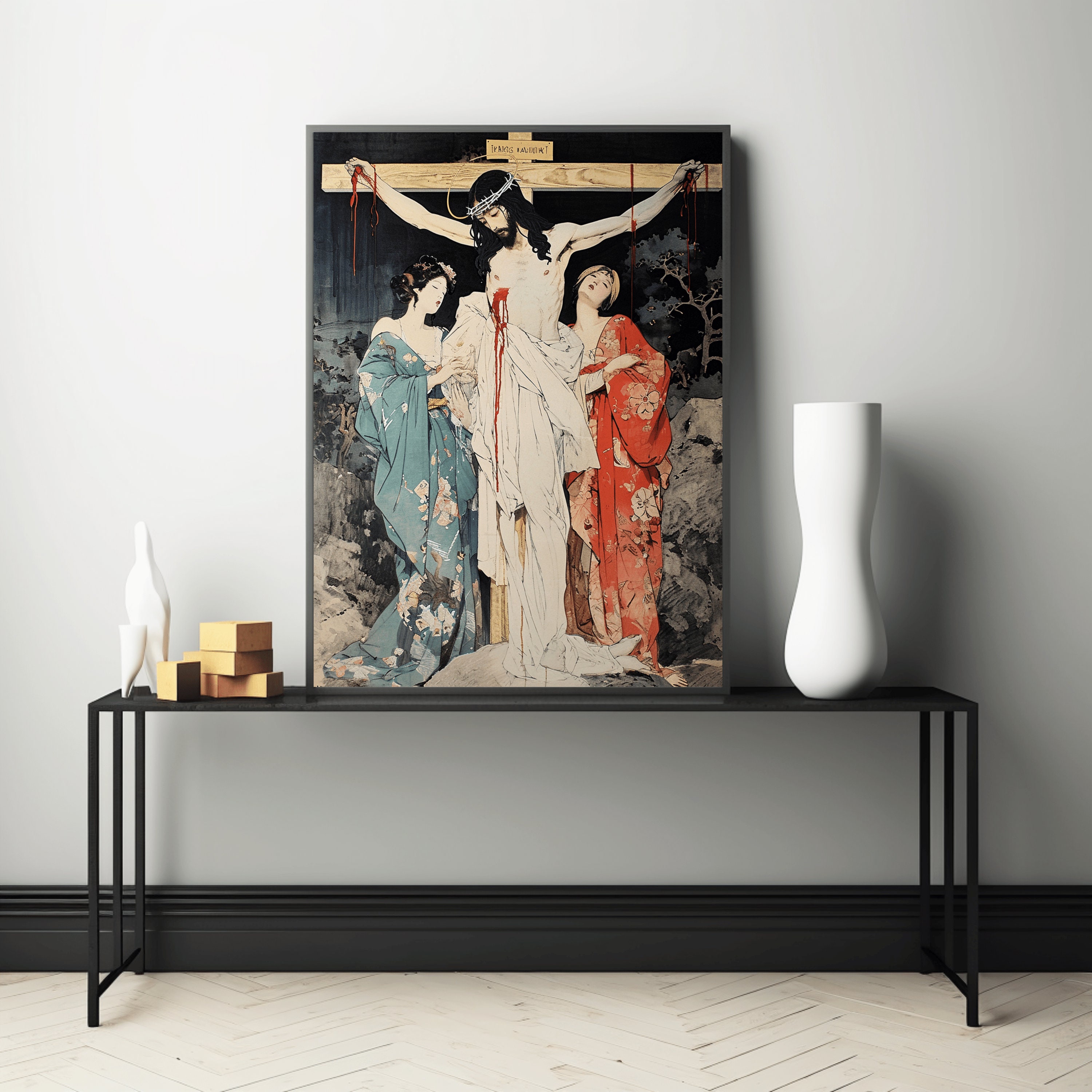 Inspirational Japanese Crucifixion of Jesus by Ito Shinsui Poster ...