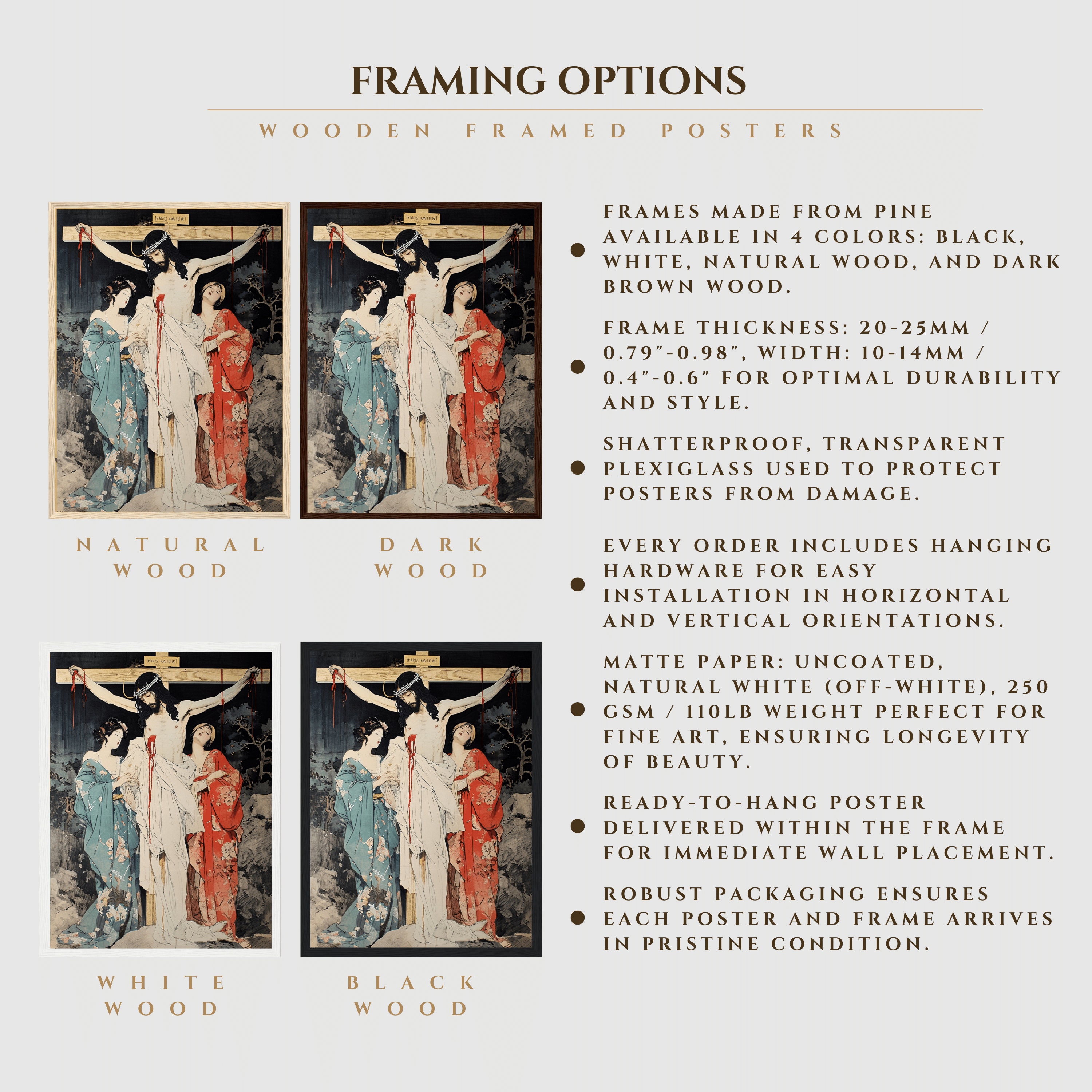 Inspirational Japanese Crucifixion of Jesus by Ito Shinsui Poster ...