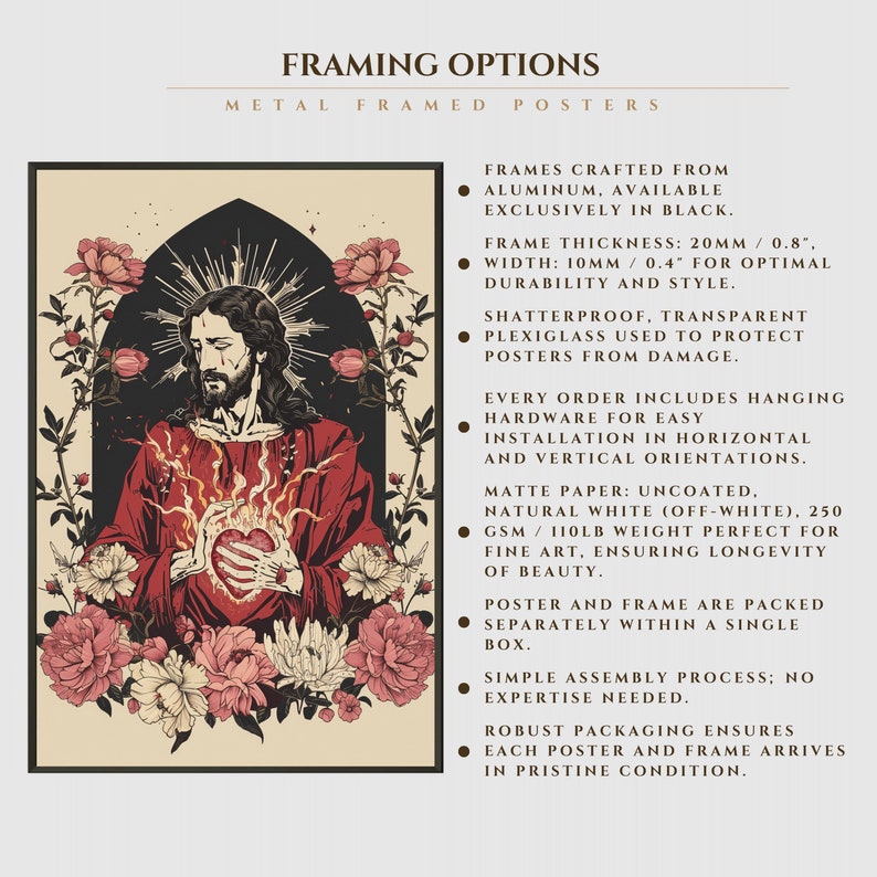 Sacred Heart of Jesus Japanese Hanafuda Artwork, Flames and Crown of ...