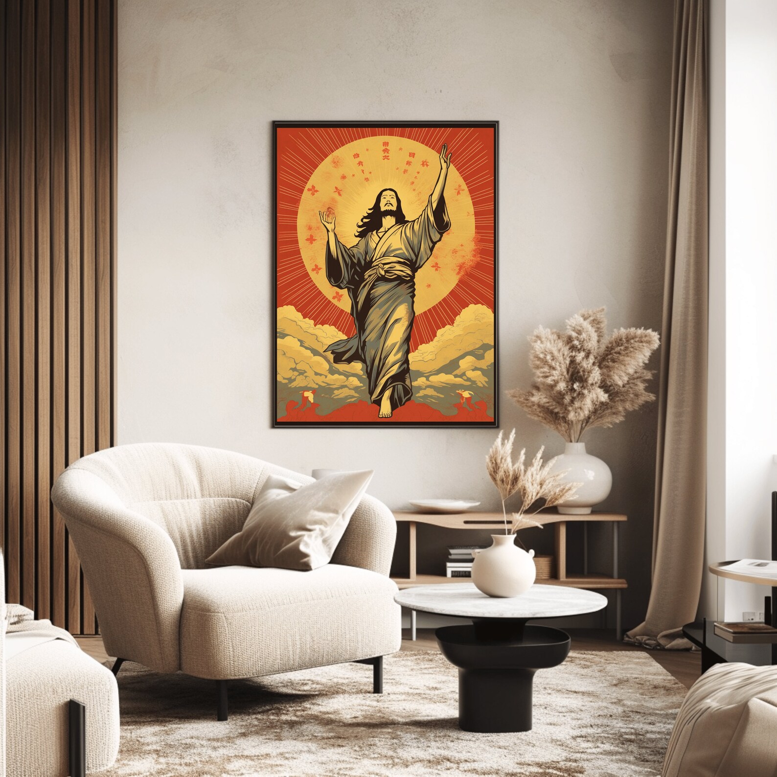 Resurrection of Jesus Christ Japanese Vintage Poster, Firstborn Kingdom ...