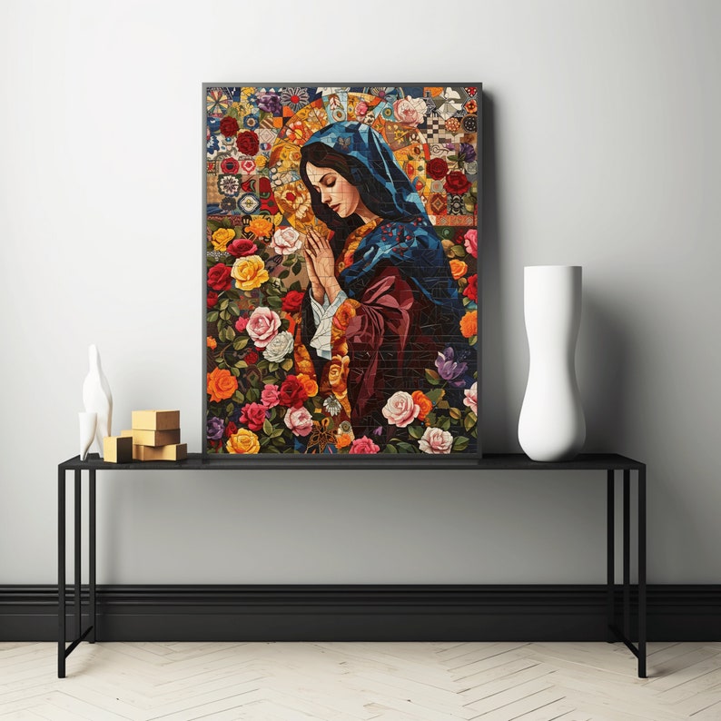 St Therese of Lisieux the Little Flower Mosaic Poster, Colorful Doctor ...