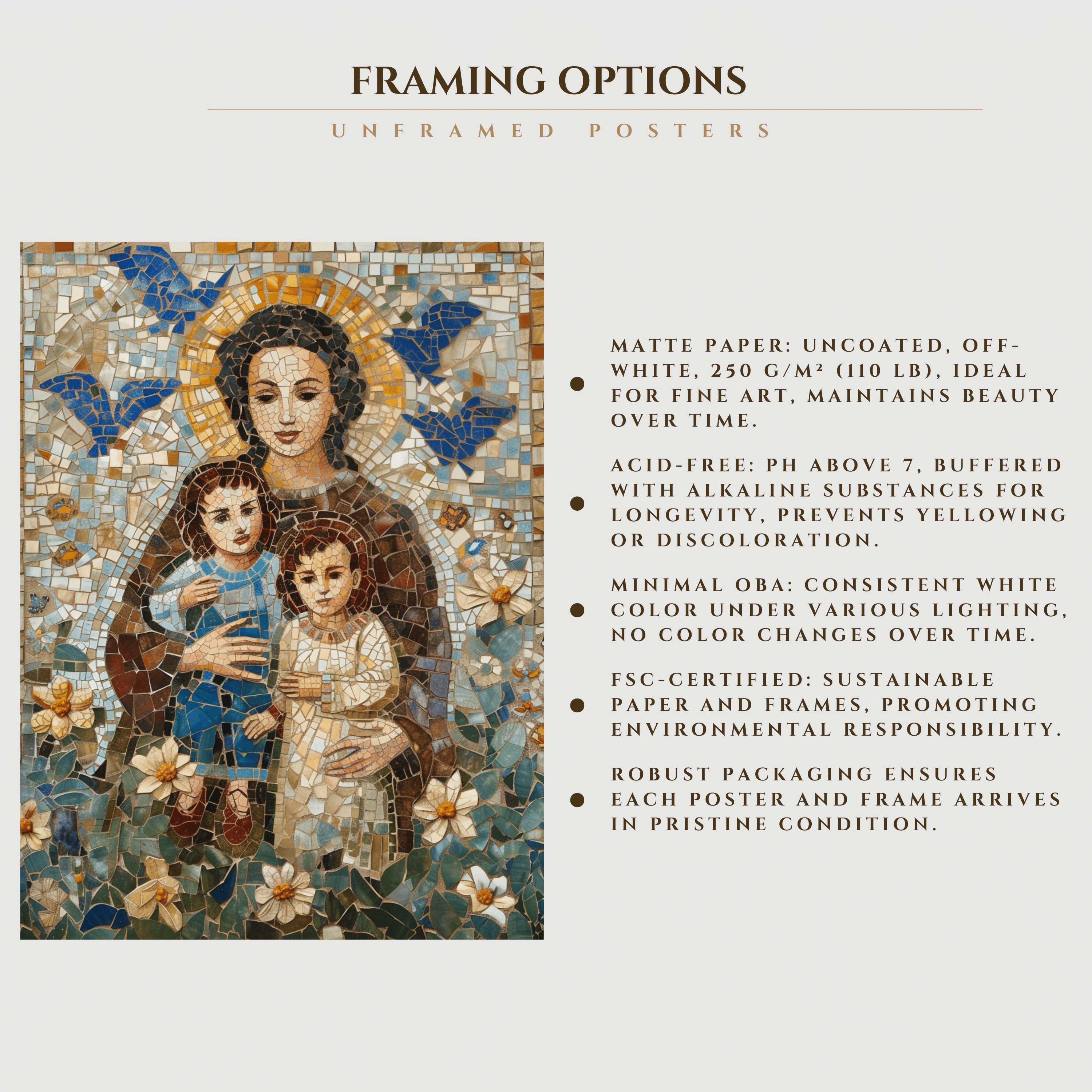 St Gianna Beretta Molla With Kids Arabesque Artwork, Roman Catholic ...