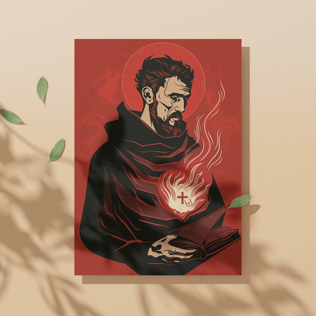 St Augustine of Hippo Prayer Card, Patron Saint of Brewers Bookmark Set ...