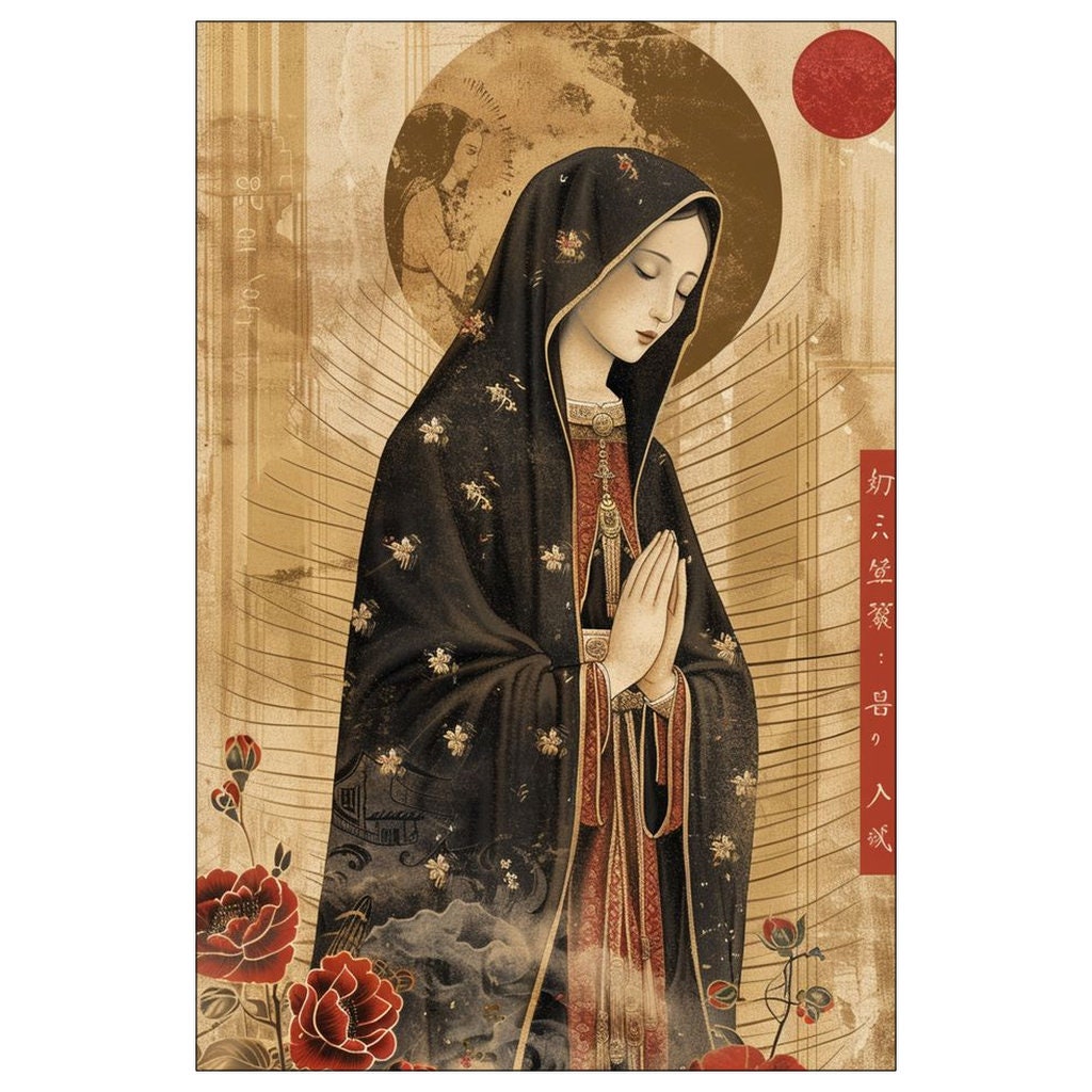 Japanese Our Lady of Guadalupe Prayer Card: Virgencita Nuestra Senora ...