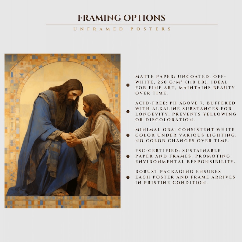 Parable of the Prodigal Son Gustav Klimt Poster, Symbolic Forgiving ...