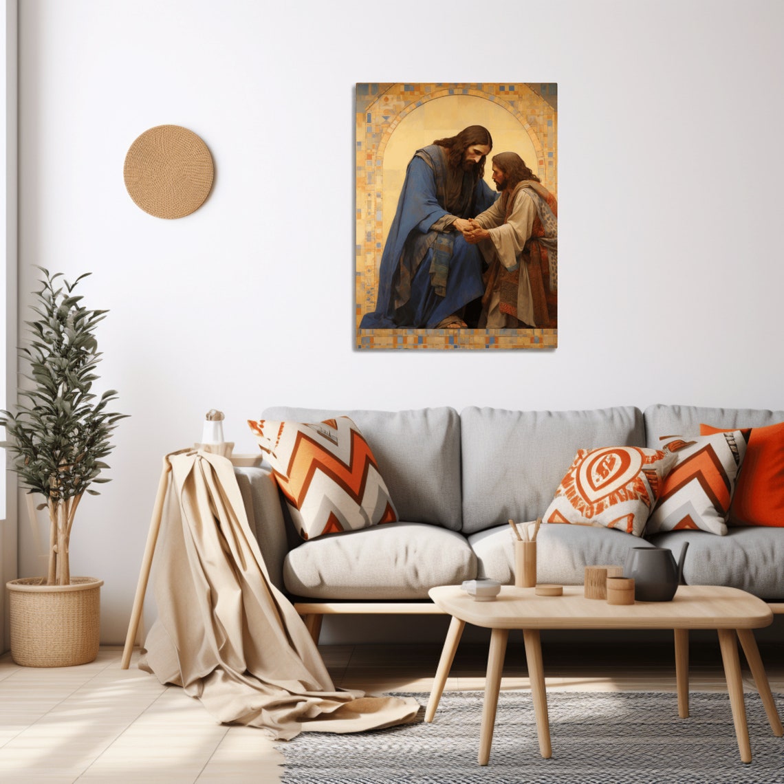 Parable of the Prodigal Son Gustav Klimt Poster, Symbolic Forgiving ...